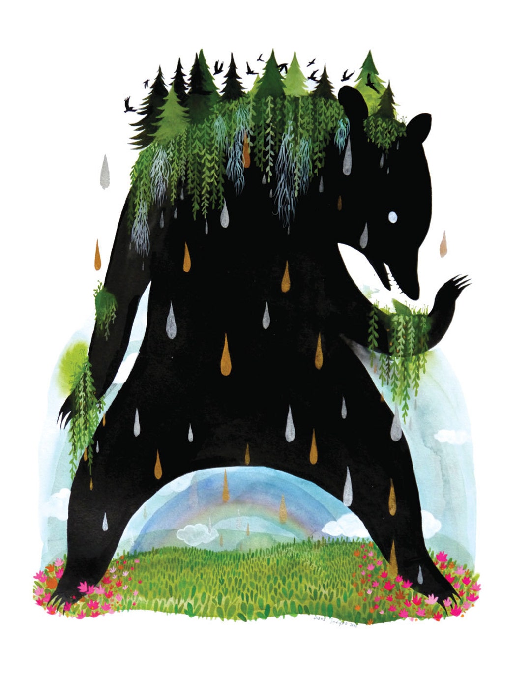 Bear of Burden - 11 X 14 Archival Inkjet (giclée) Print - Etsy