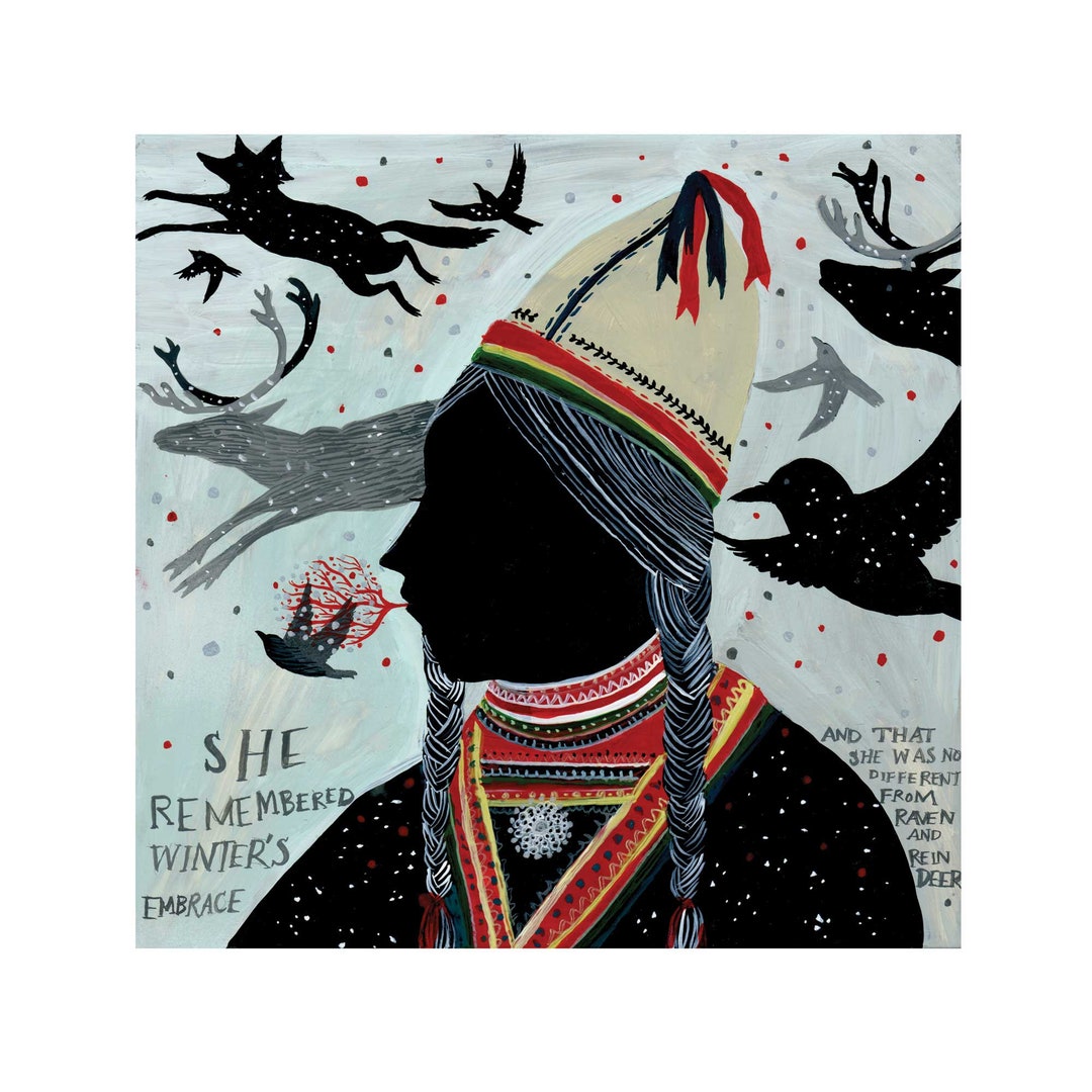 Sami Girl - 9 X9 Inch Archival Inkjet (giclée) Print - Etsy