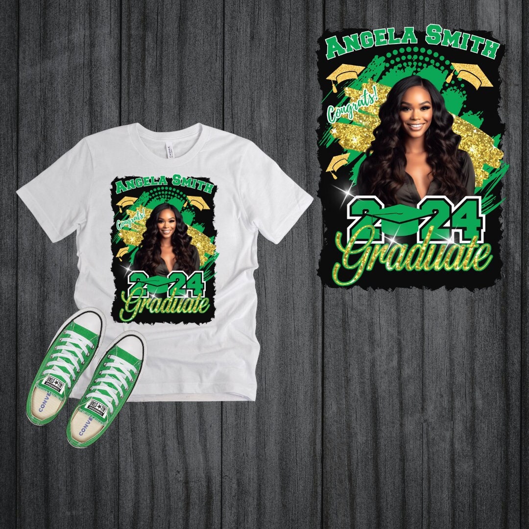 Editable Graduation T-shirt Template - Etsy