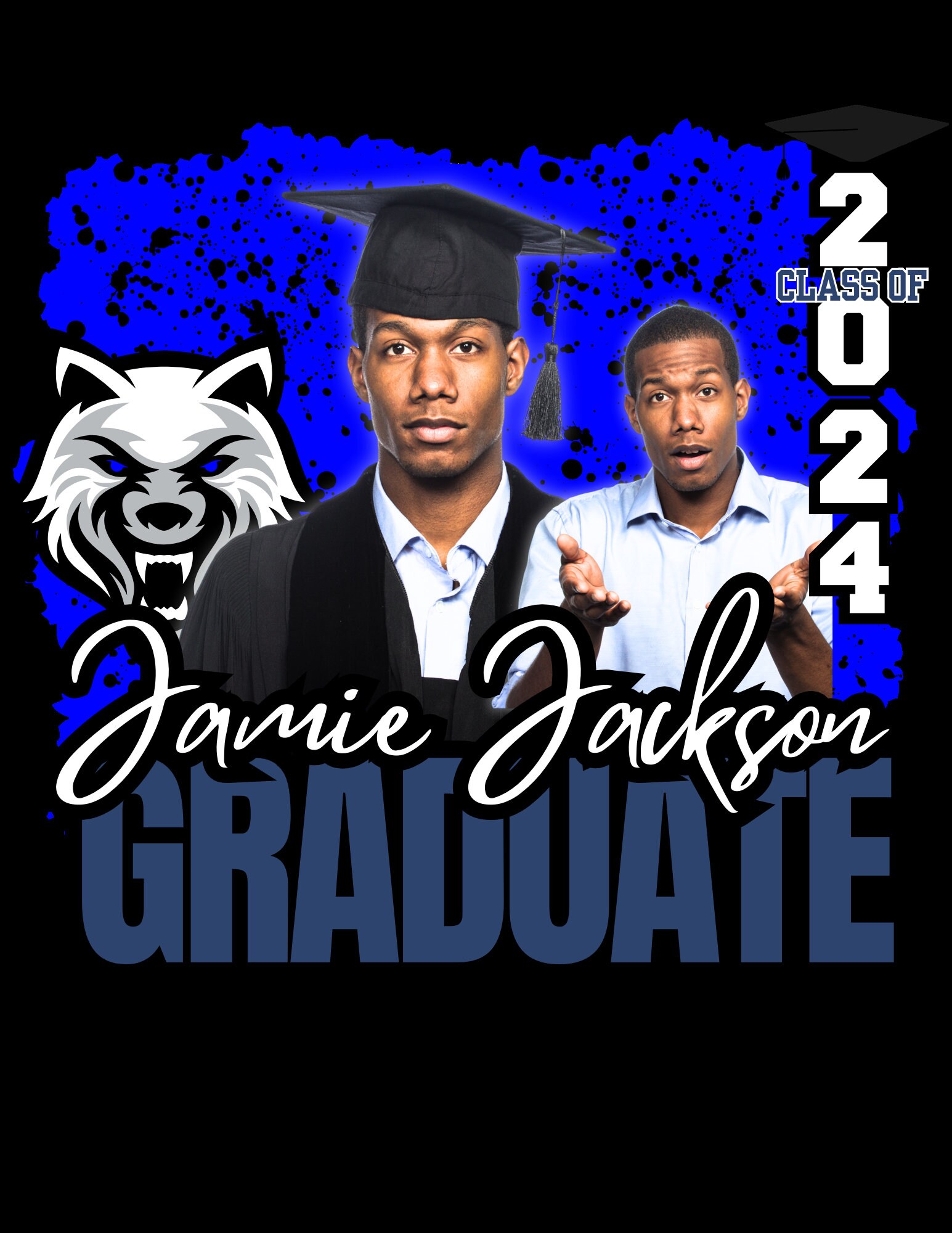 Canva Editable Graduation Shirt Design Templates - Etsy