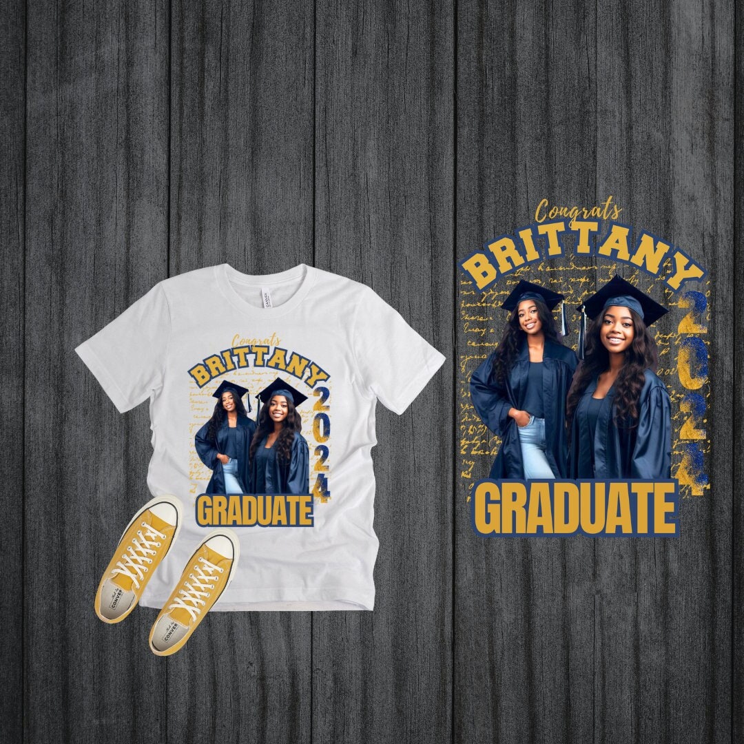 Canva Editable Graduation T-shirt Template - Etsy