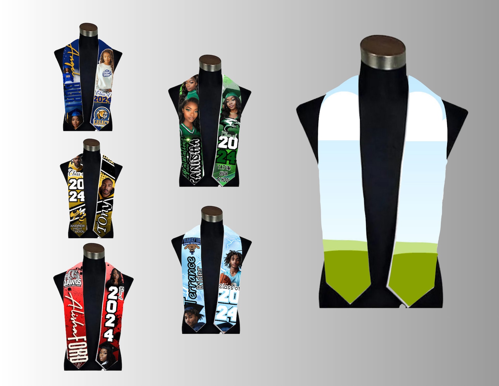 Canva Stole Frame Mockup Template - Etsy