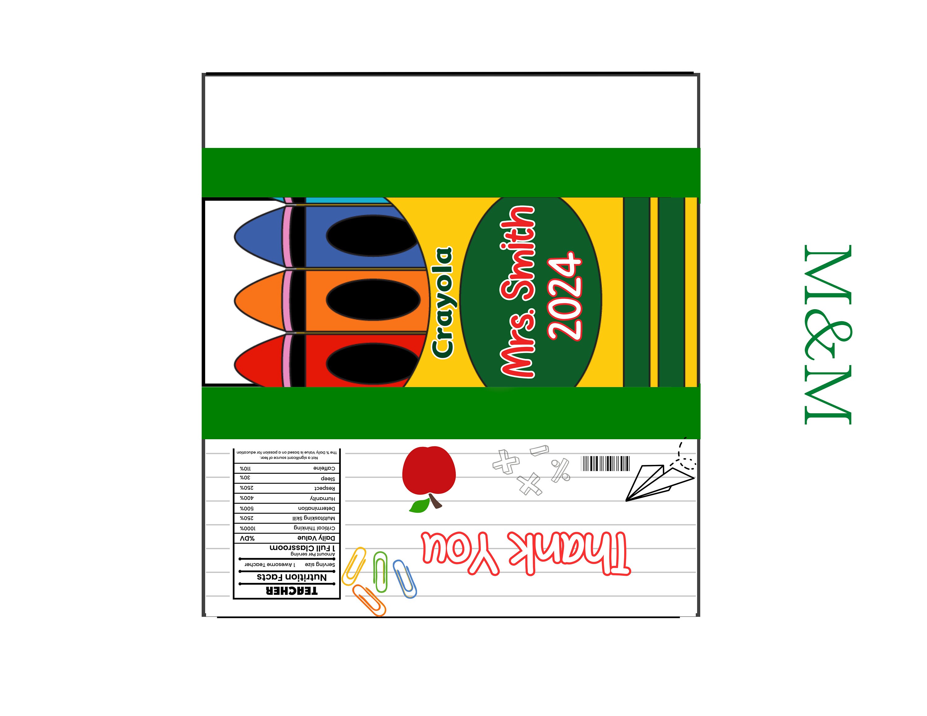 Teacher Appreciation Party Favor Bundle Template That Can Only Be ...