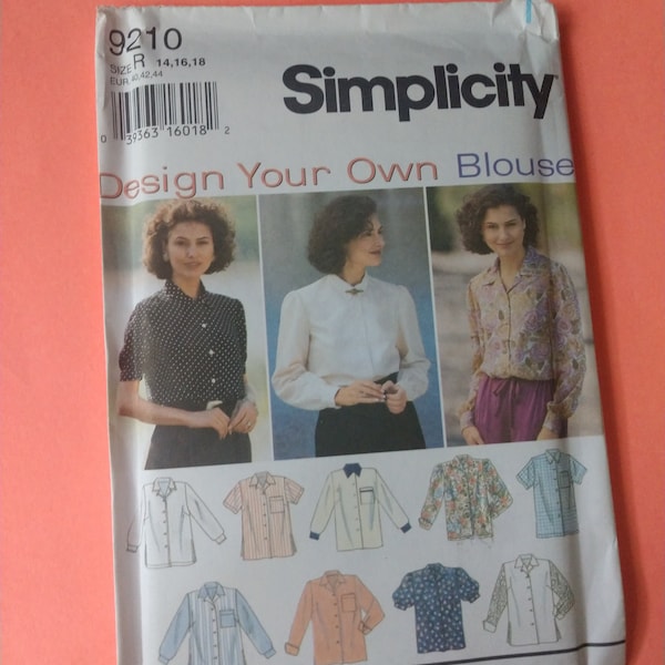 Simplicity Sewing Pattern Blouse - Etsy
