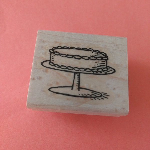 Cake Rubber Stamp - Etsy