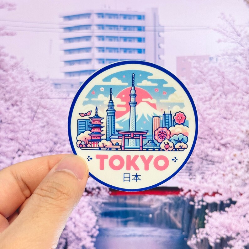 Tokyo Vinyl Diecut Sticker Decal for Suitcase, Luggage, Laptop, Phone ...
