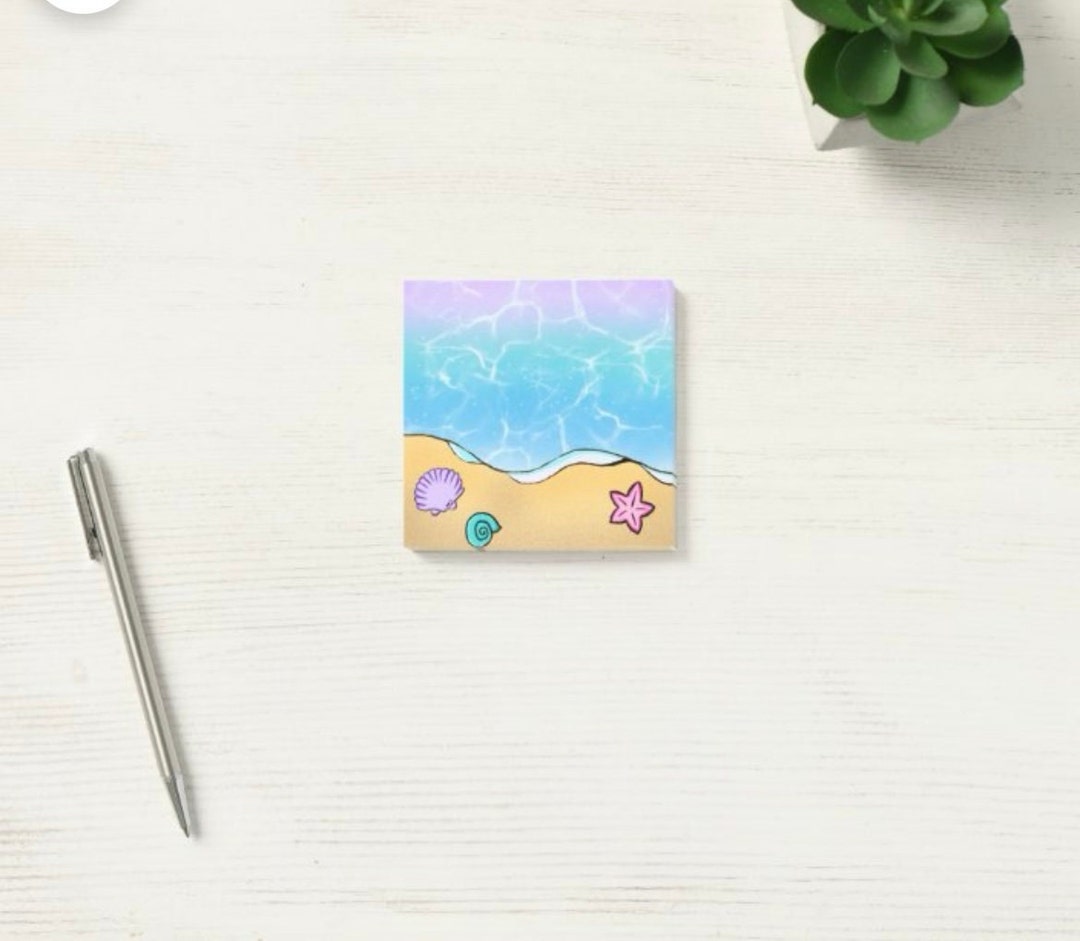 Cute Beach Post It Notes - Etsy