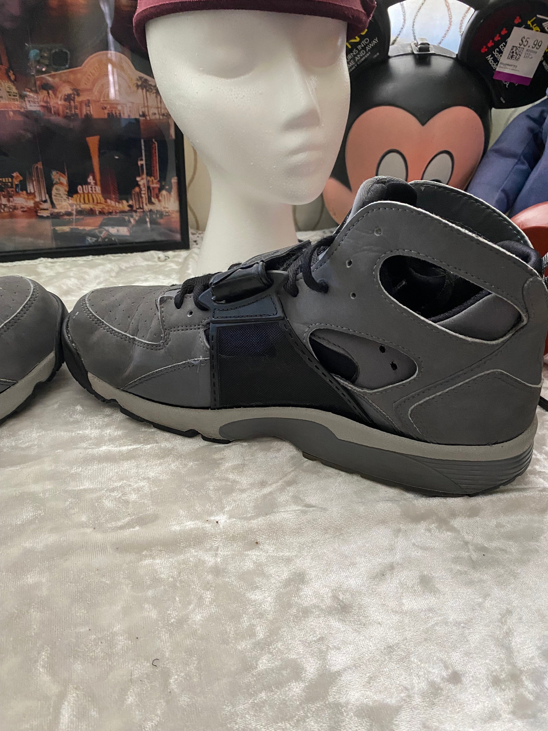 2003 Rare Nike Gray and Black Huarache High Top Sneakers - Etsy