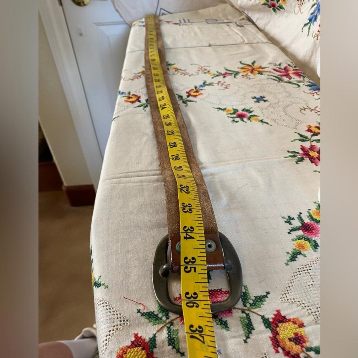 Vintage 60s/70s Tooled Namesake Leather Belt - Etsy