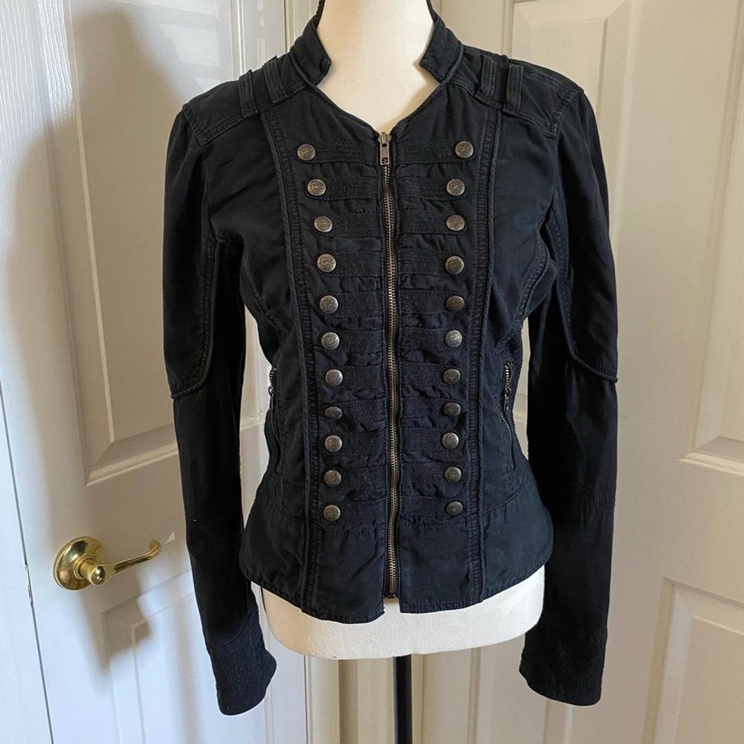 Y2K Guess Vintage Military Marching Band Denim Jacket - Etsy