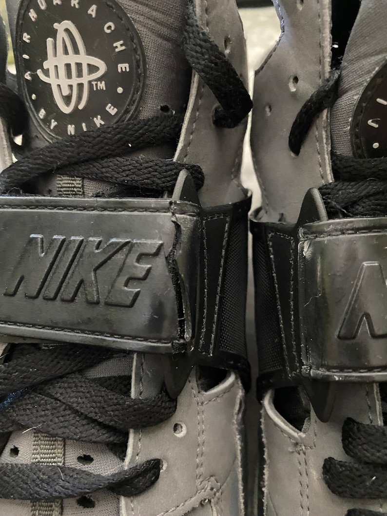 2003 Rare Nike Gray and Black Huarache High Top Sneakers - Etsy