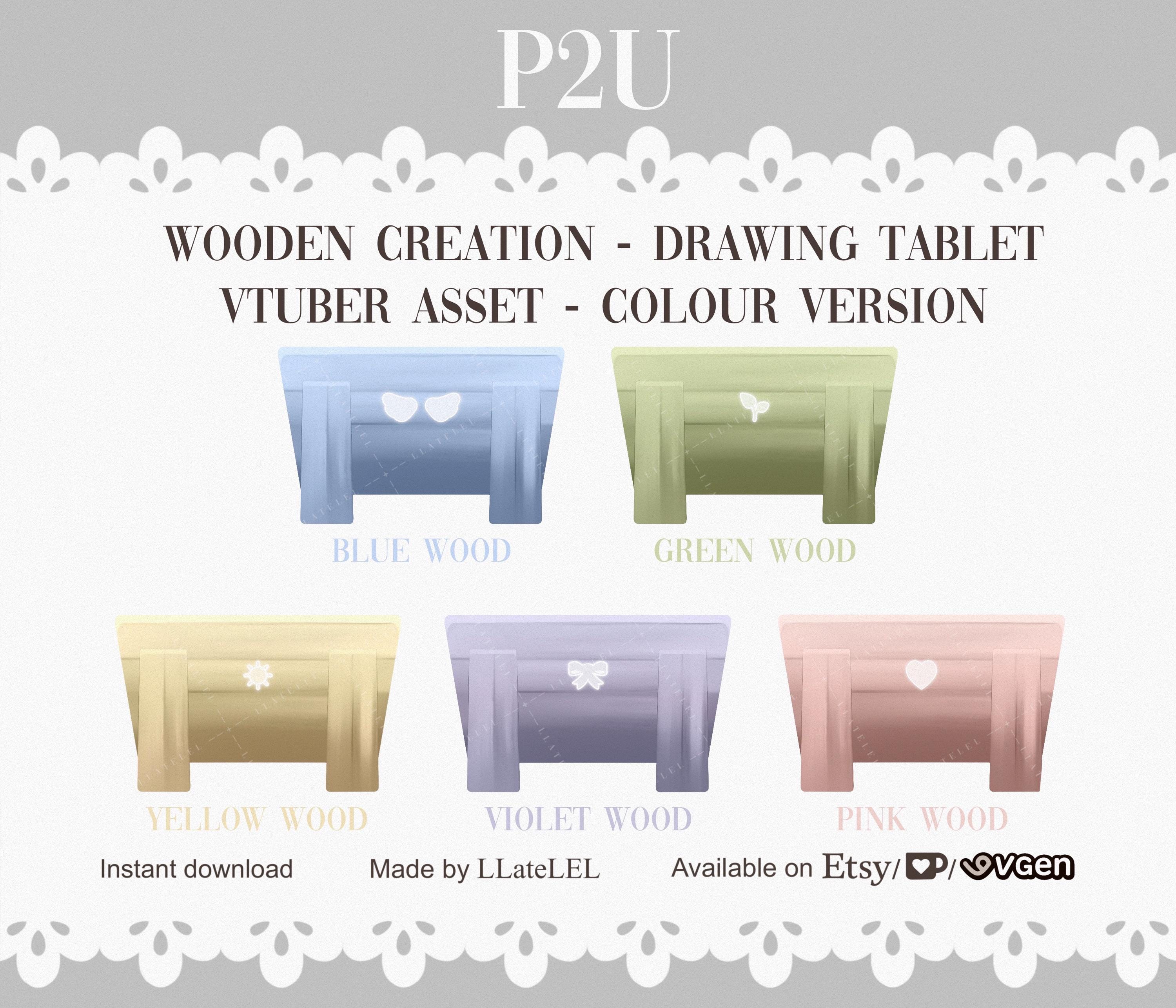 Wooden Creation Drawing Tablet Vtuber Asset | Vtuber Asset | Asset ...