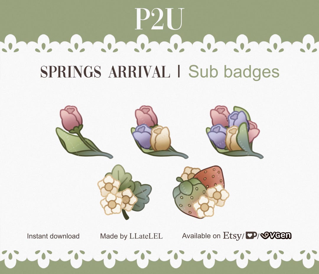 Spring’s Arrival Sub Badges | Spring Badges | Spring Sub Badges | Sub ...