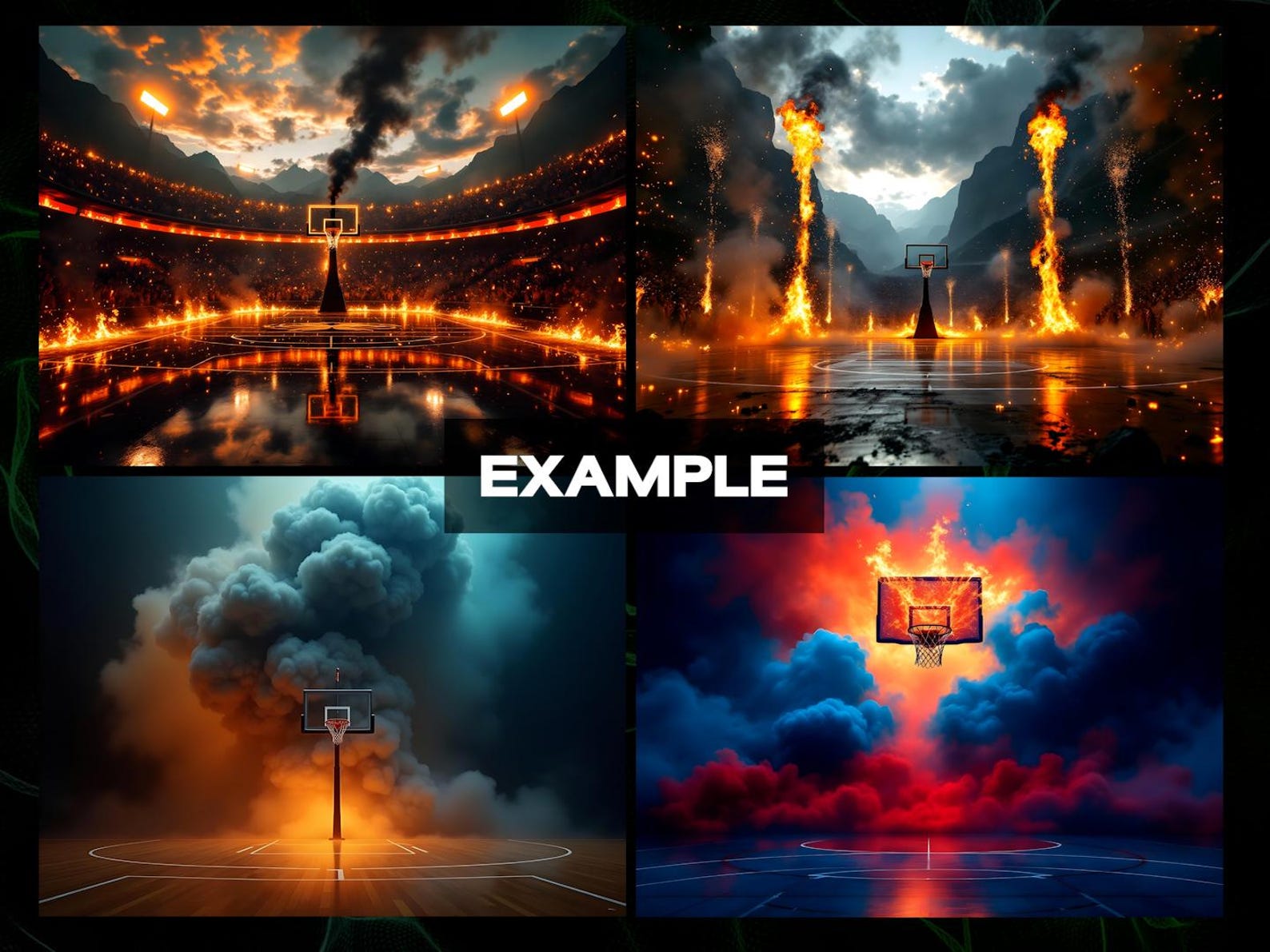 Basketball Backdrop 28 Bundle | Gameday | Stadium | Sports | Poster ...