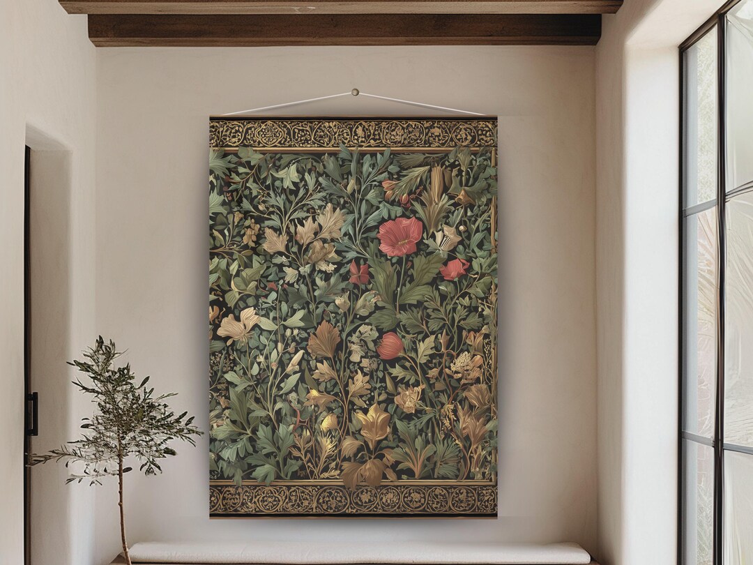 Antique Tapestry Wall Hanging Vertical Wall Tapestry | Autumn Fall ...