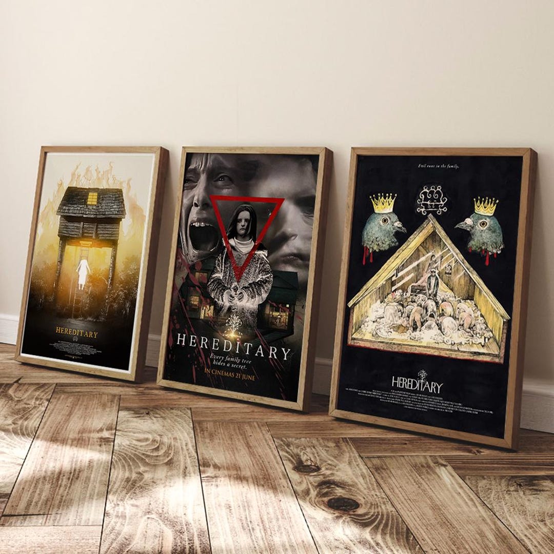 Hereditary Movie Poster, Retro Aesthetic Room Decor, Movie Wall Art ...