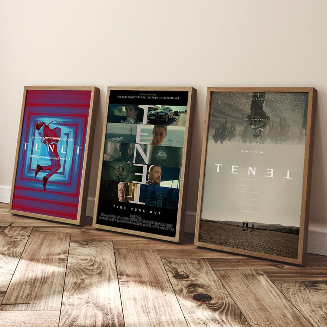Tenet Movie Poster, Retro Aesthetic Room Decor, Movie Wall Art, Home ...