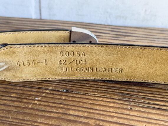 Vintage Ostrich Leather Western BAS Belt with Silver … - Gem
