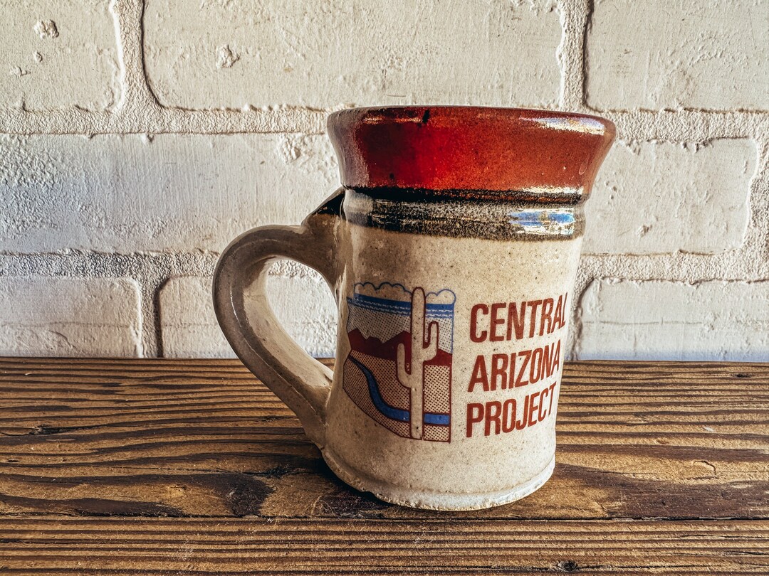 Vintage Stoneware Central Arizona Project Mug With Saguaro Cactus - Etsy