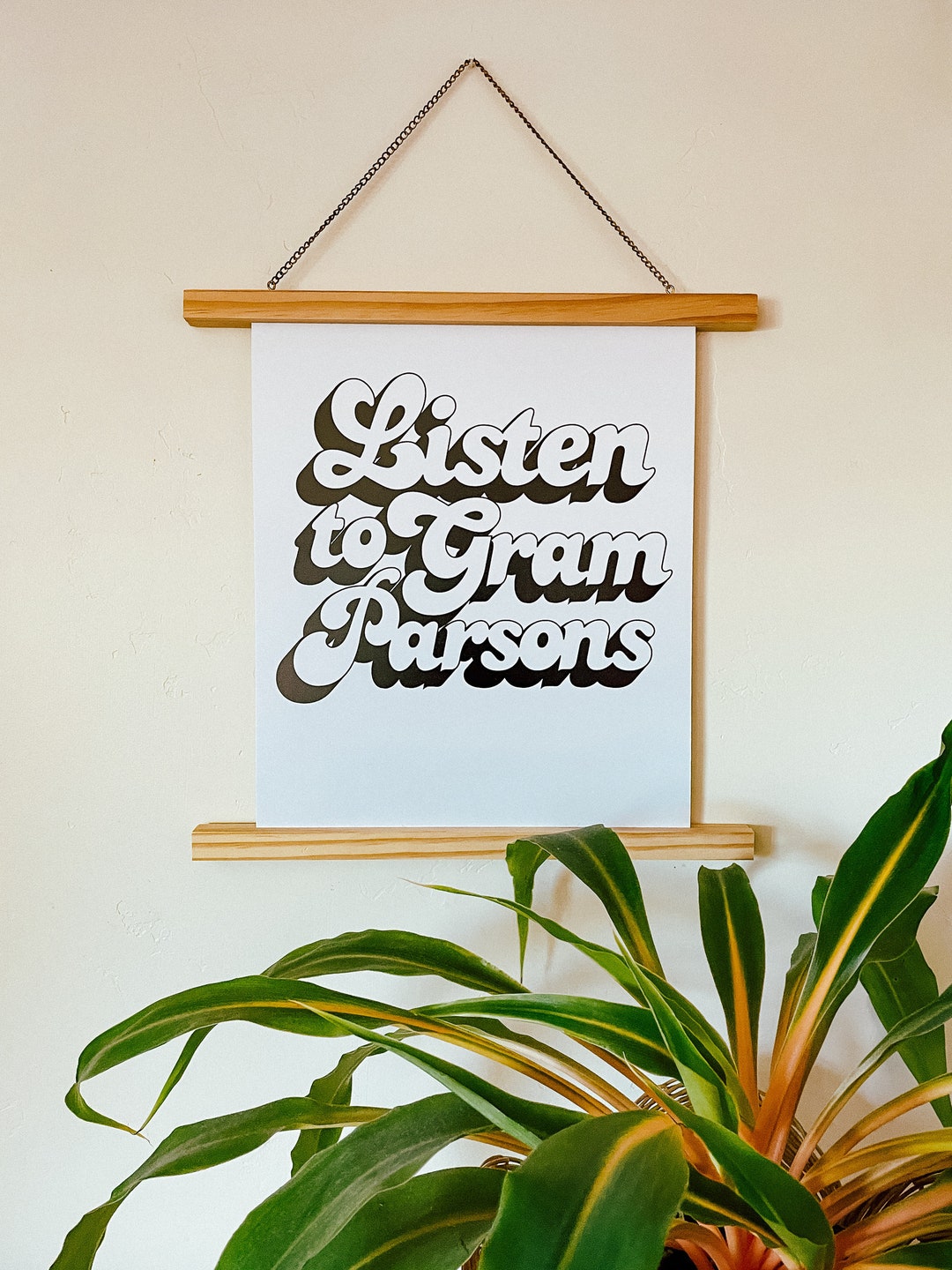 Listen to Gram Parsons Poster Print - Etsy