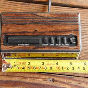 Vintage Wood Grain Spartus Alarm Clock Model 1108 - Etsy