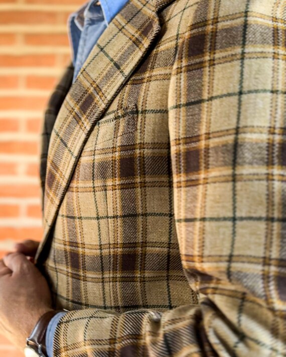 Vintage Mavest Plaid Wool Blazer - 50s/60s/70s - Gem