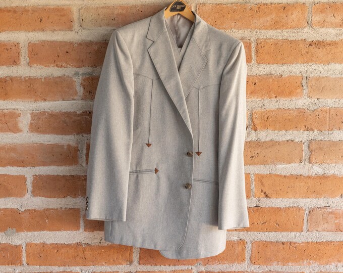 Vintage 1970s Warren Sewell Three Piece Gray Western Suit - Etsy