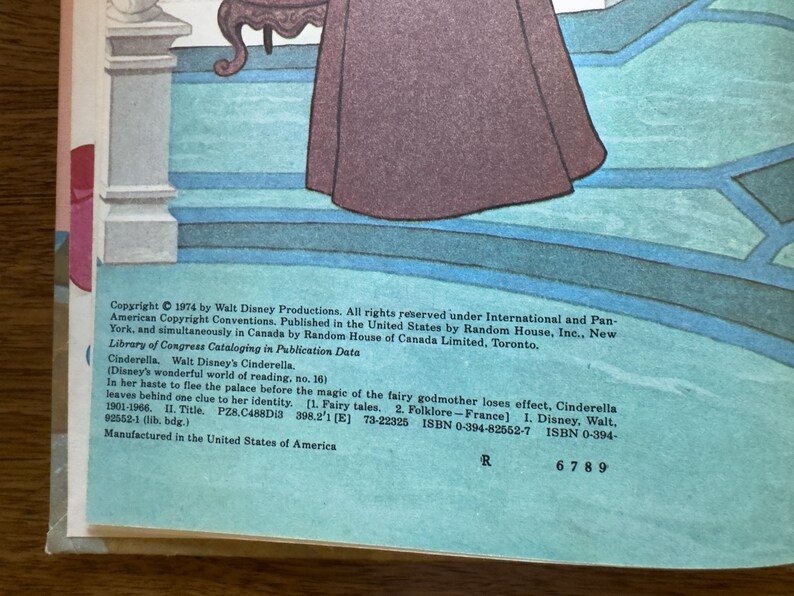 Vintage Book - Walt Disney Cinderella - 1974 - Etsy