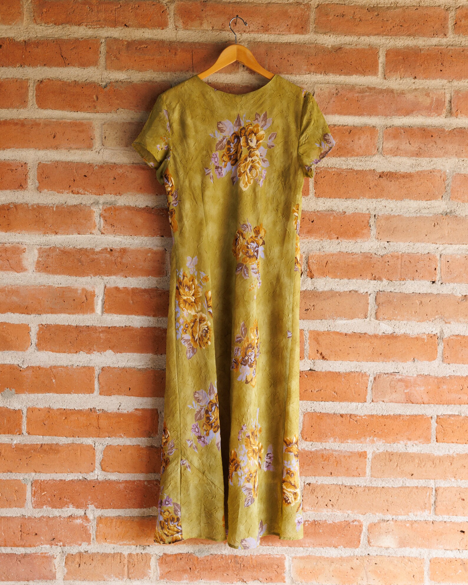 Vintage Y2K 90s Darian Green Crinkle Floral Whimsigoth Summer Dress - Etsy