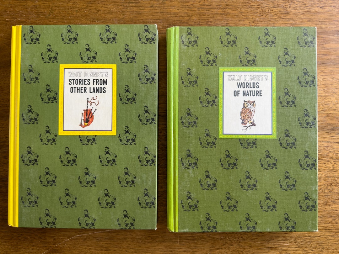 Vintage Books - Set of 2 - the Wonderful World of Walt Disney - Stories ...