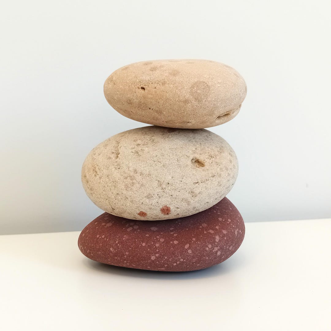 Rare Baltic Sea Stones Three Decorative Stones With Natural Formed Dots ...