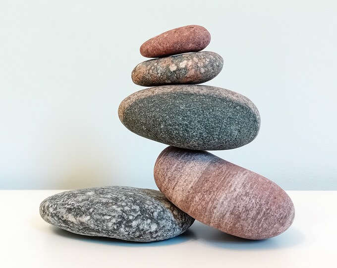 Unique Decorative Sea Stones for Stacking Art Crafting Balance Pebbles ...