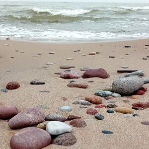 Rare Set of 50 Pcs Small Oval Flat Form Pebbles Stones for Art Supplies ...