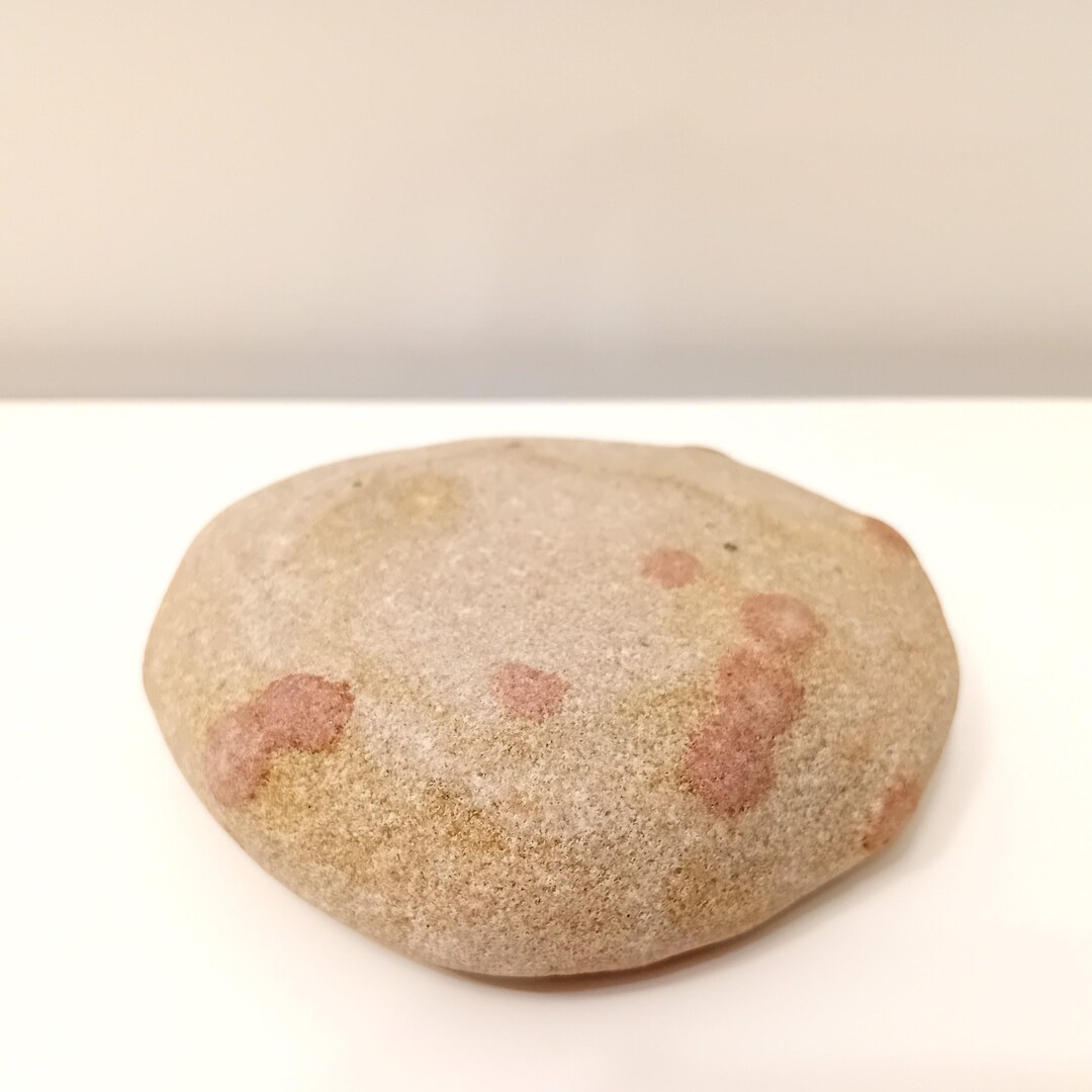 Unique Sand Color Stone With Natural Formed Dots Amulet Pebble Art ...