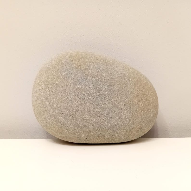 Rare Big Flat Light Grey Stone 3,3"x 4,7" for Painting Naturally ...