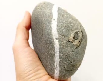 Rare Big Wishing Stone With Natural Formed White Circle Line Lucky ...