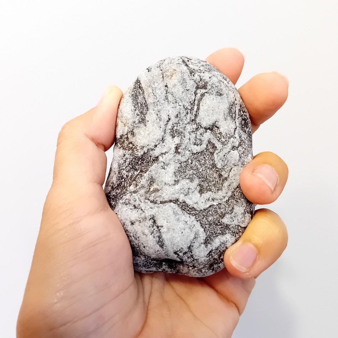 Rare Stone With Natural Formed Lines Pebble Art Supplies Sustainable ...