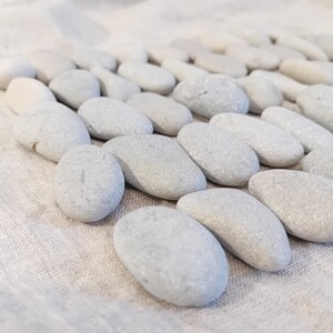 Rare Set of 50 Pcs Small Oval Flat Form Pebbles Stones for Art Supplies ...
