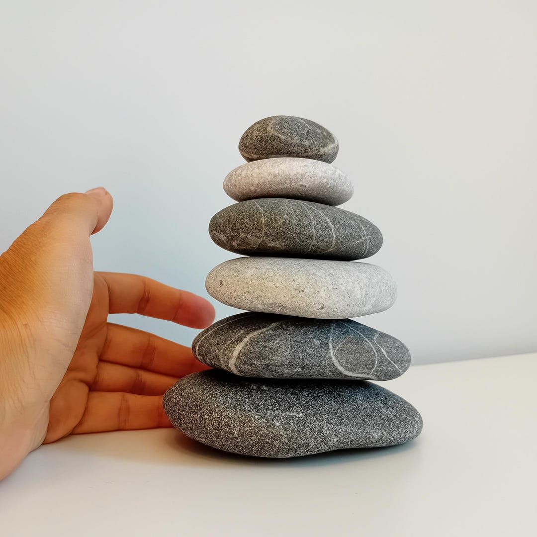 Decorative Stones for Stacking Different Color Rocks Wishing Stones Art ...