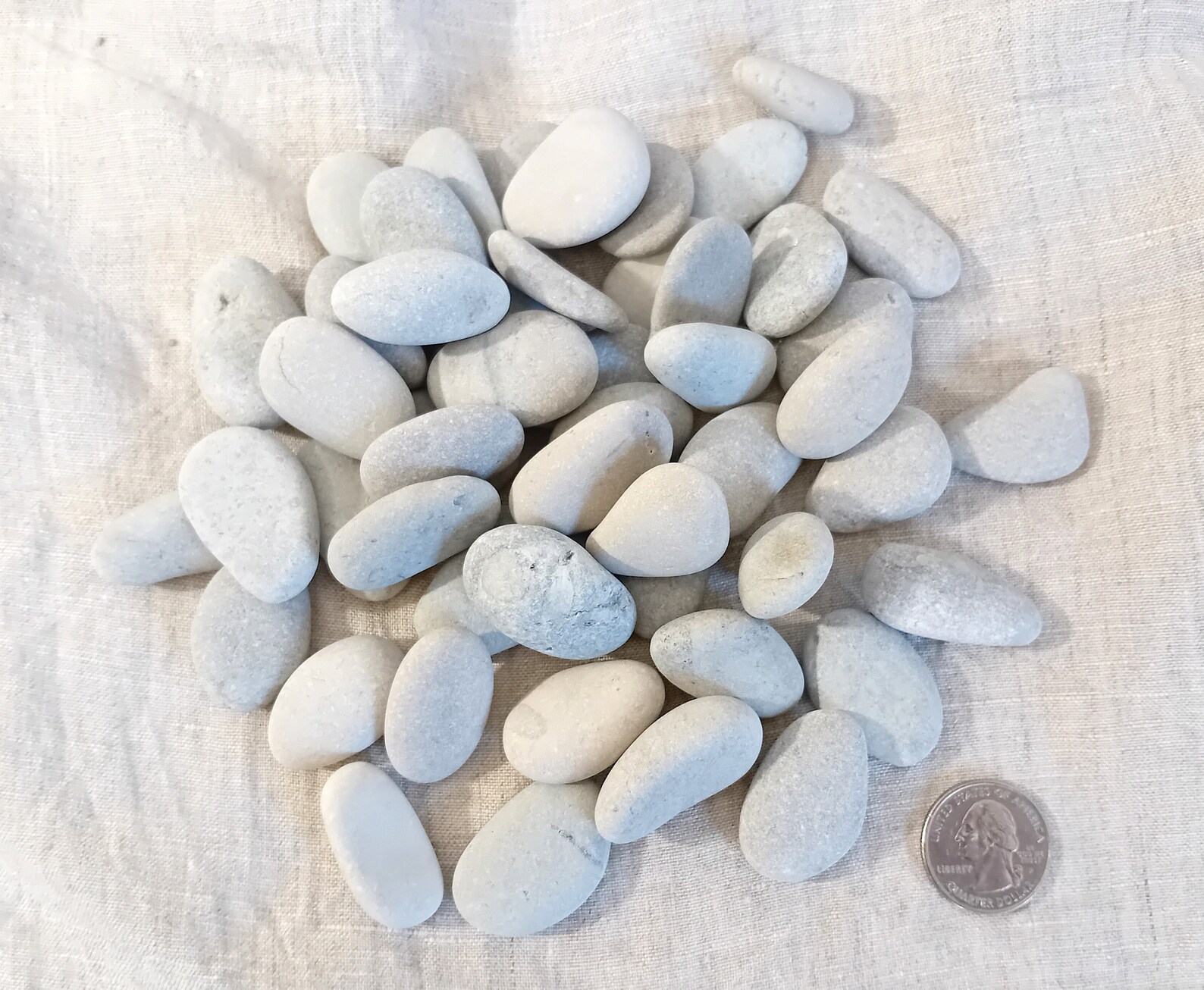 Rare Set of 50 Pcs Small Oval Flat Form Pebbles Stones for Art Supplies ...
