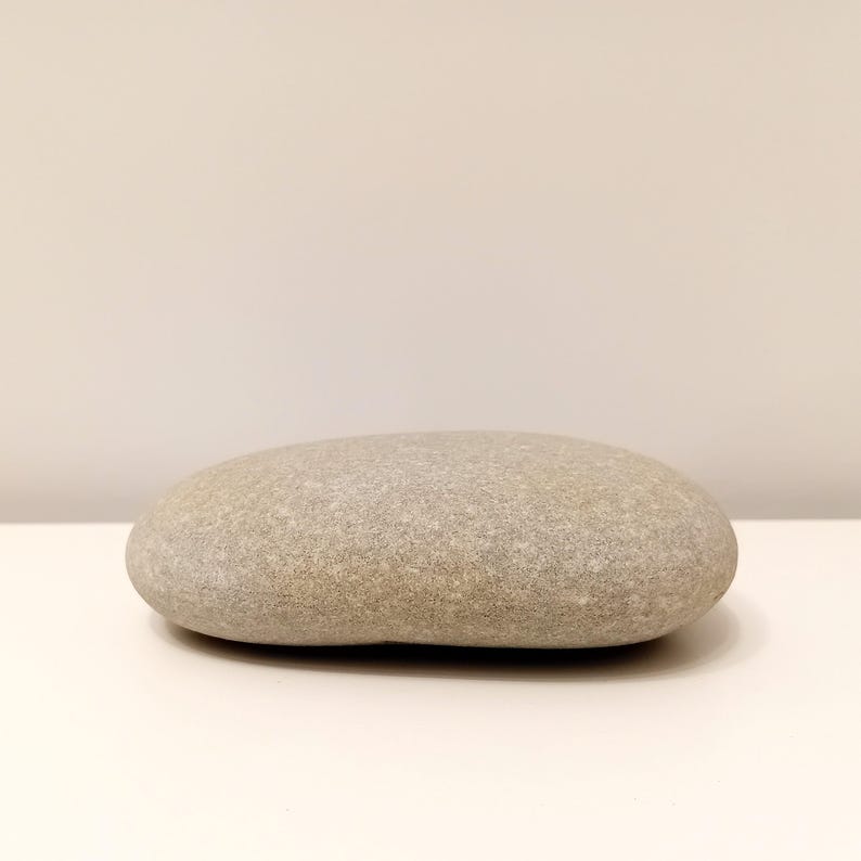 Rare Big Flat Light Grey Stone 3,3"x 4,7" for Painting Naturally ...