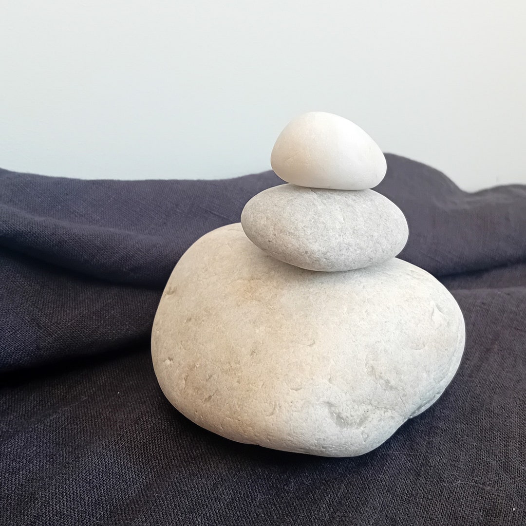 Rare White Quartz Stones Set of Three Pcs Natural Sharped Pebbles ...