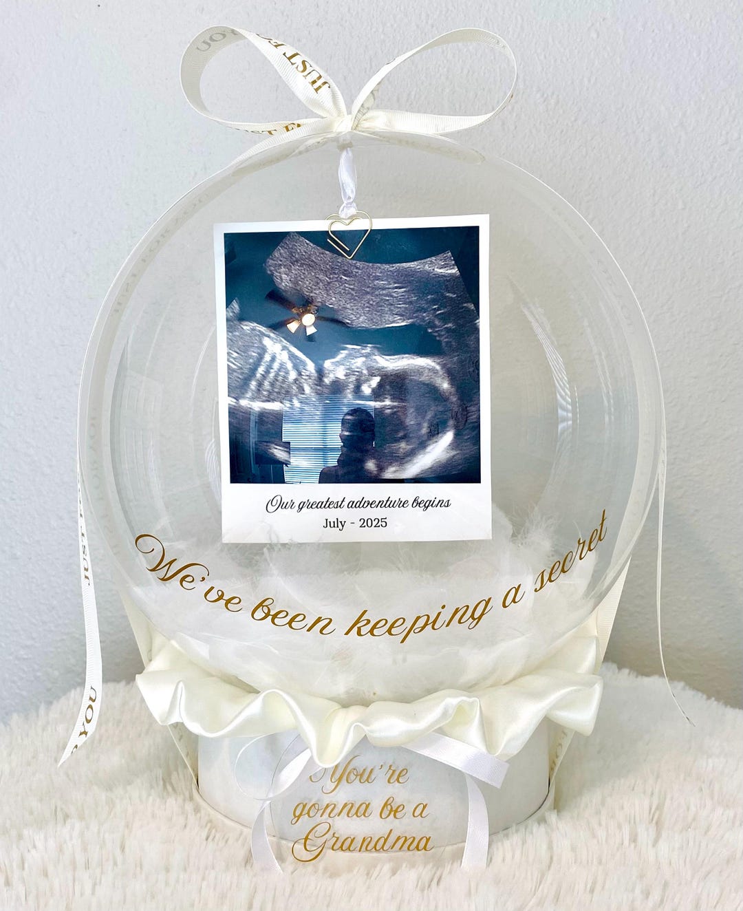 Personalized Baby Announcement Surprise: Handmade Unique Baby Scan ...