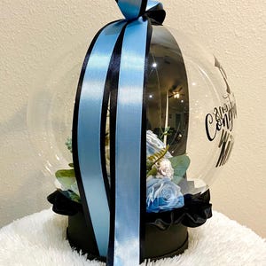 Personalized Graduation Balloon Gift: Handmade Floral Arrangement - Etsy