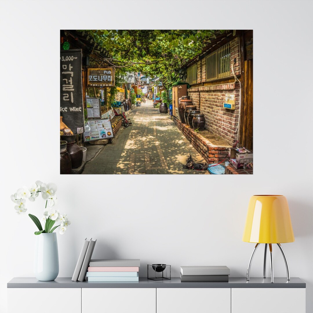 Matte Horizontal Posters Insadong Seoul Korea, Retro, Gift Idea ...