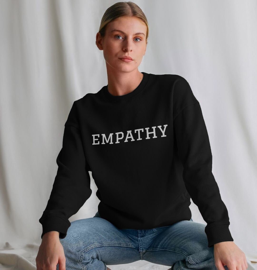 Organic Cotton Empathy Oversized Sweatshirt Crewneck Sweater Jumper - Etsy