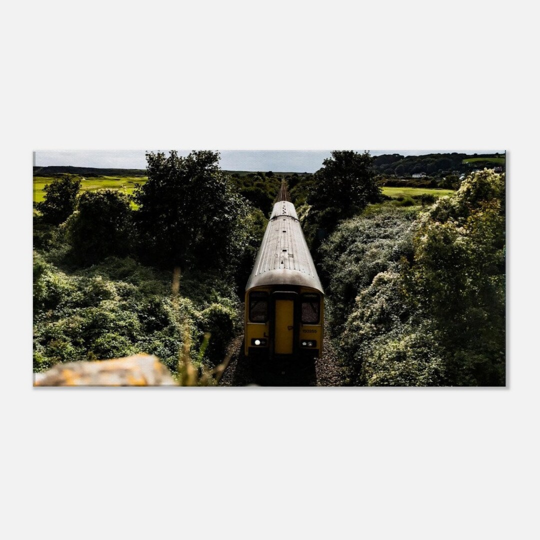 Tenby Train Canvas Print - Etsy