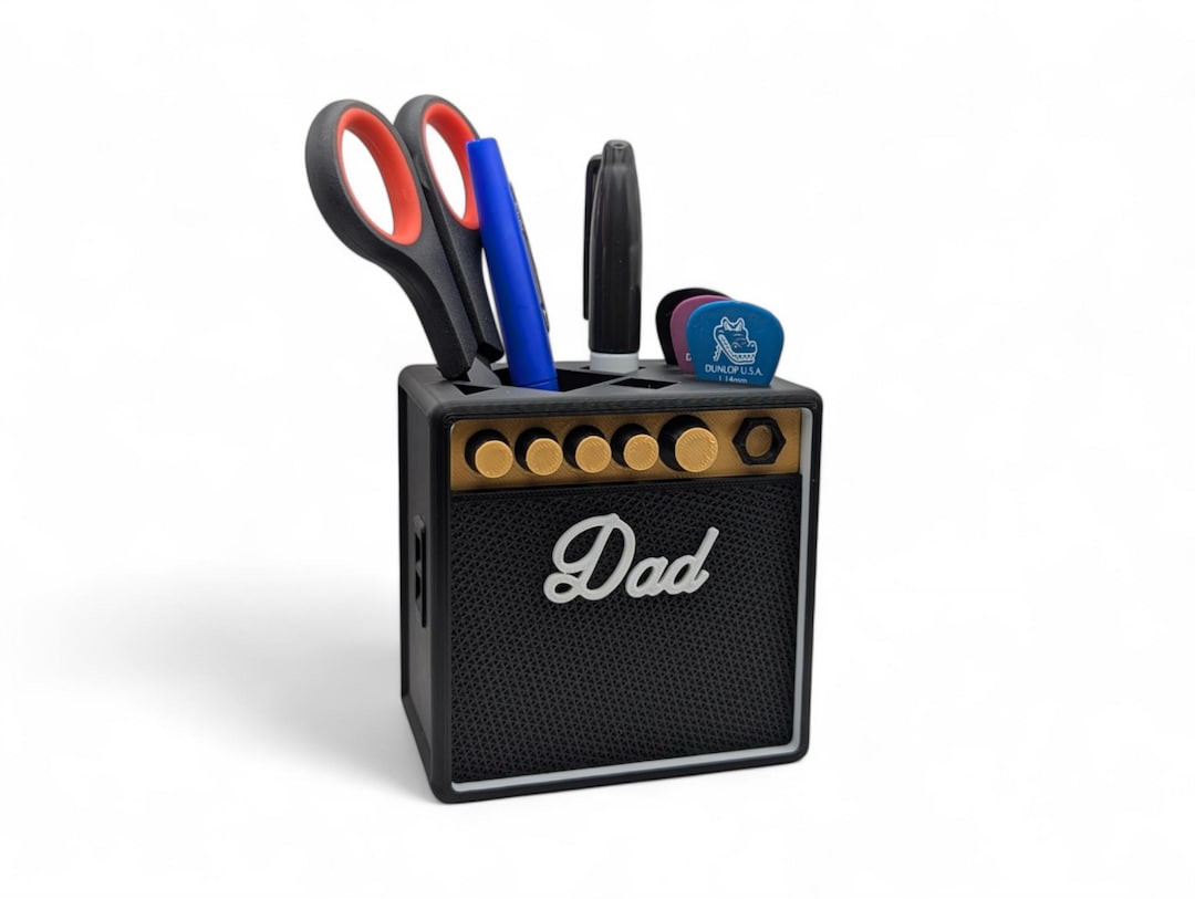 Guitar Pick Holder & Desk Organizer, Custom Mini Amp Design for ...