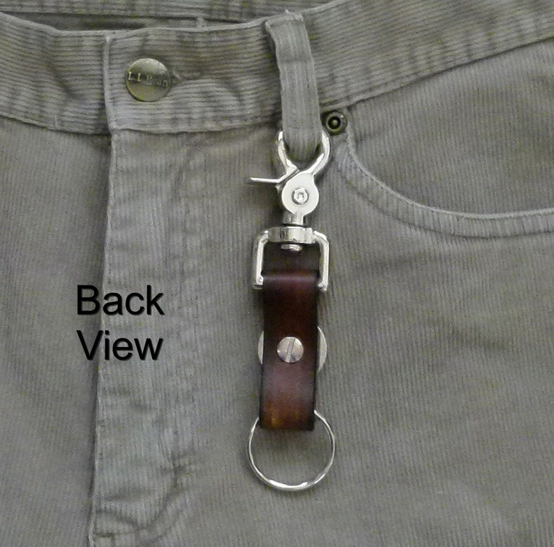 Leather Trigger Snap Key Ring Southwestern Leather Keyring - Etsy