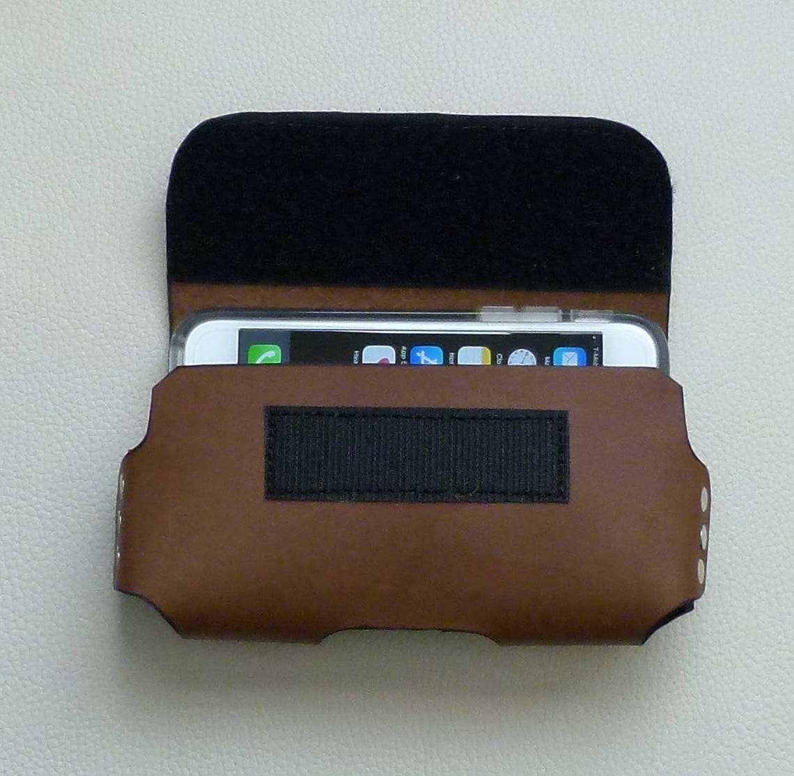 Horizontal Leather Cell Phone Case Leather Cell Phone - Etsy